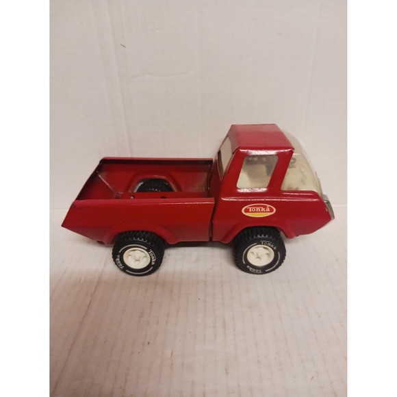 Tonka | Toys | Vintage Tonka Metal Red Pickup Truck W Chrome Bumper ...